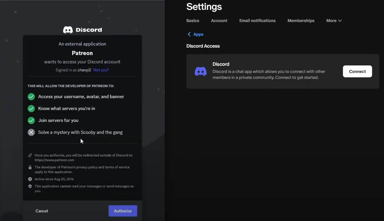 Explaining How To Connect Patreon to Discord